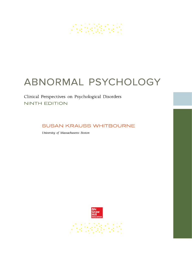 Capítulo 1 Abnormal Psychology - Compressed | PDF