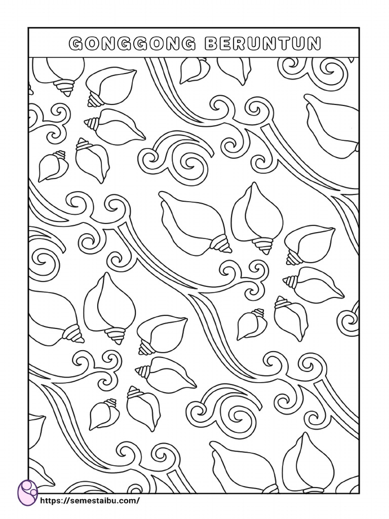 Motif Batik Gonggong Beruntun - Semestaibu | PDF