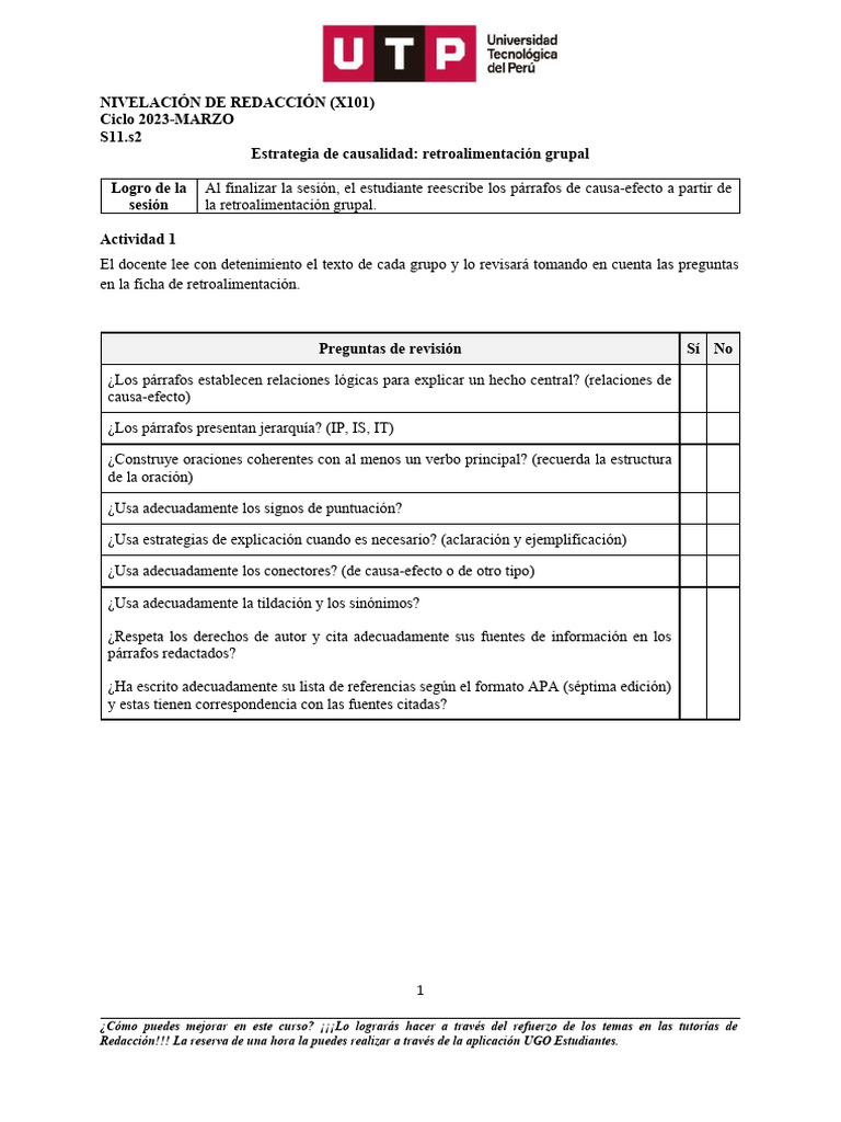 S11.s2 Estrategia de Causalidad. Retroalimentación Grupal | PDF | Ucrania | Rusia