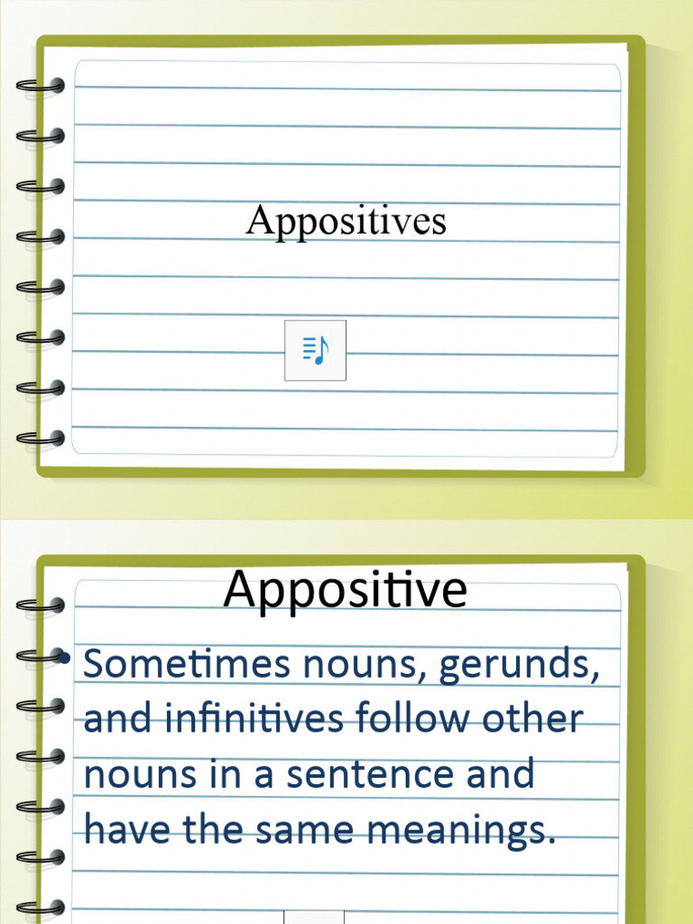 Understanding Appositives | PDF | Language Arts & Discipline | Poetry