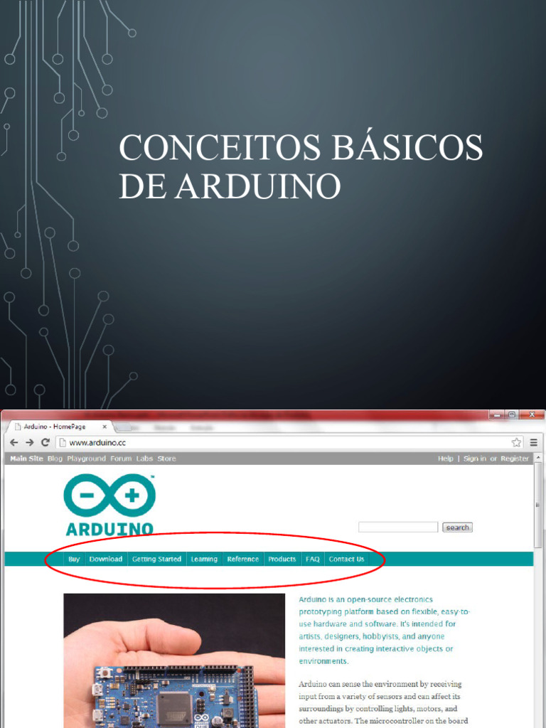 Conceitos Básicos de ARDUINO | PDF | Arduino | Hertz