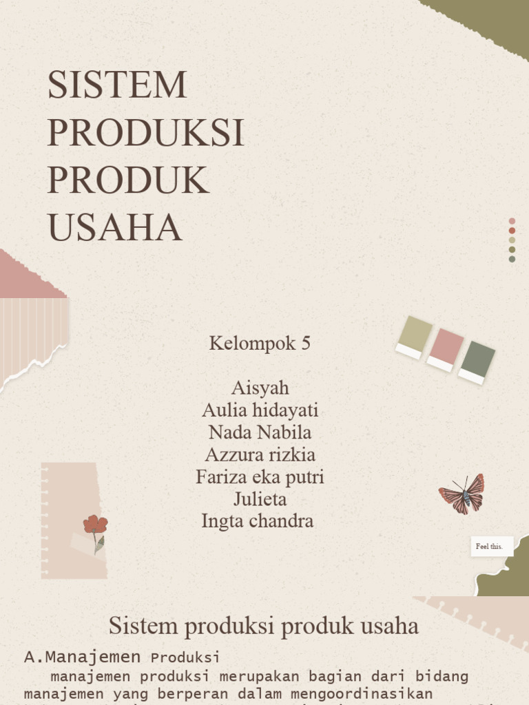 Sistem Produksi dalam Usaha Kecil | PDF