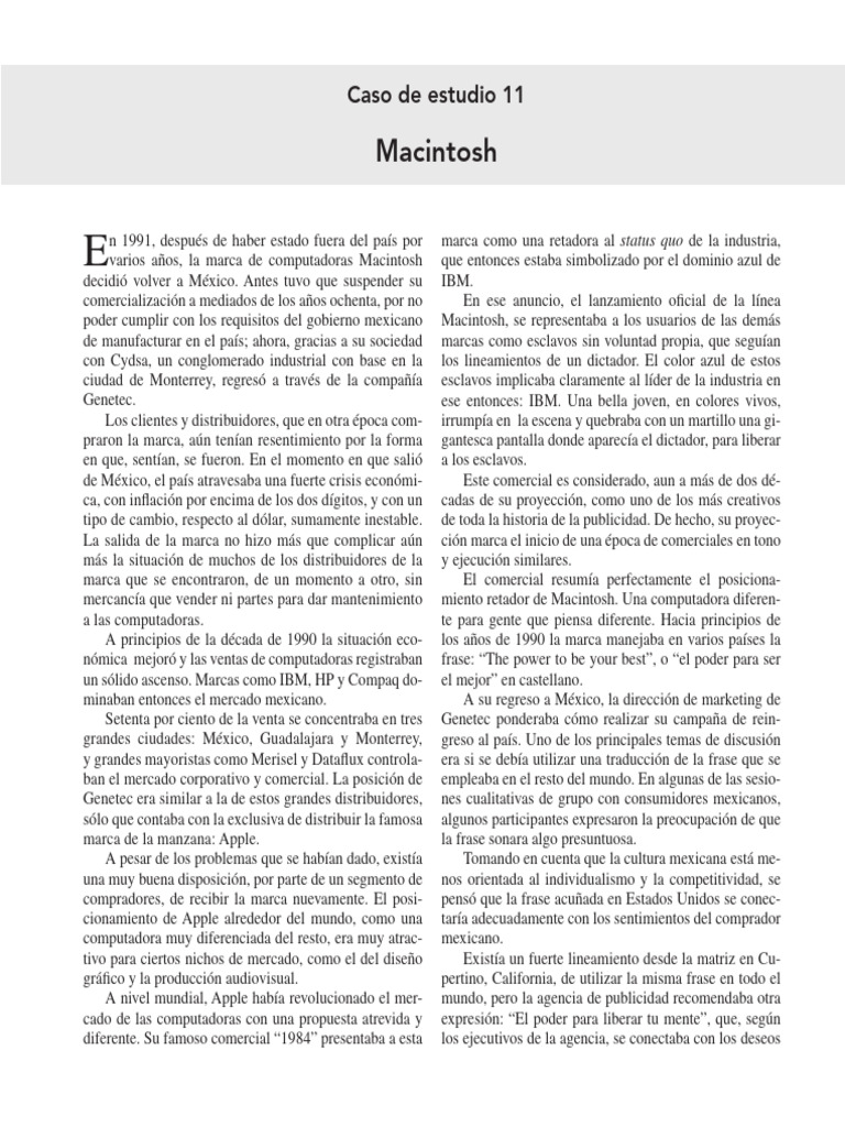 Caso Macintosh | PDF | México | Marca