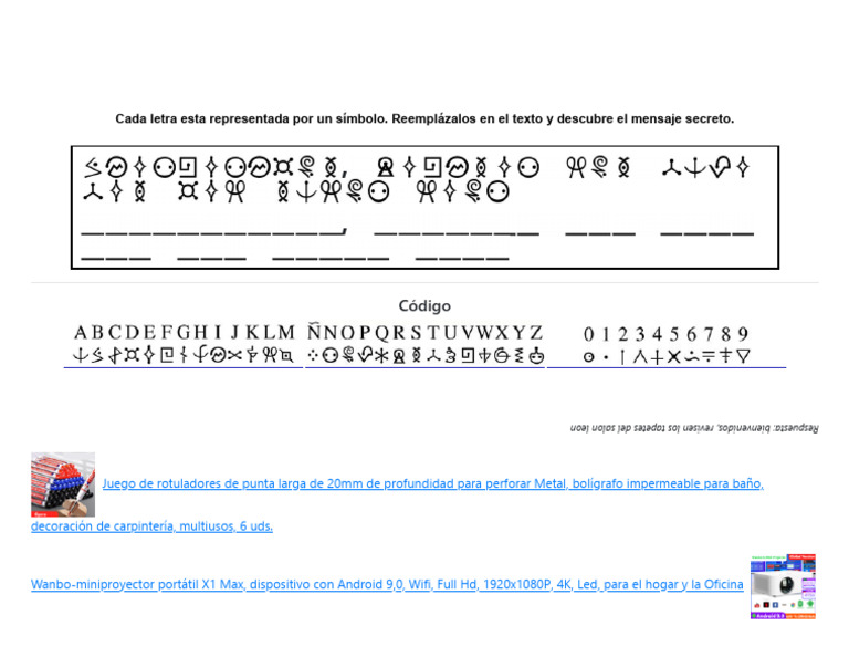 Mensajes Codificados | PDF
