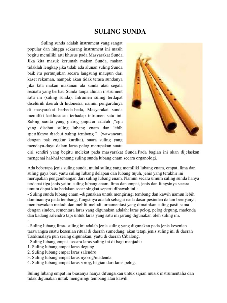 Suling Sunda | PDF