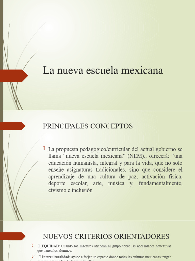 La Nueva Escuela Mexicana | PDF