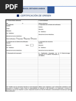4M USMCA CUSMA T MEC Certification of Origin Spanish Version 3 | PDF ...