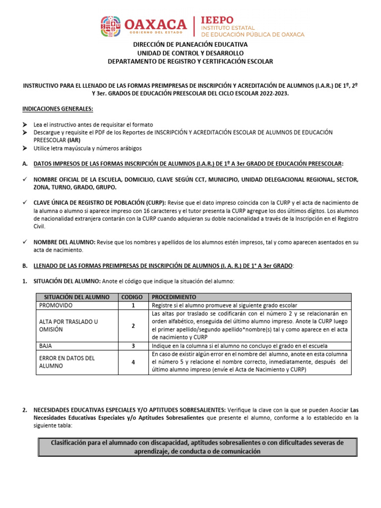 Iar Preescolar 22-23 | PDF
