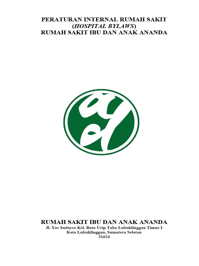 Peraturan Internal RSIA Ananda | PDF
