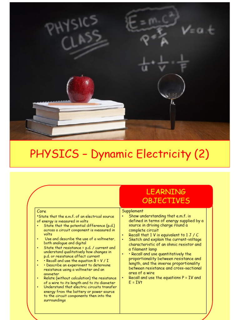 Dynamic Electric | PDF | Electrical Resistance And Conductance | Voltage