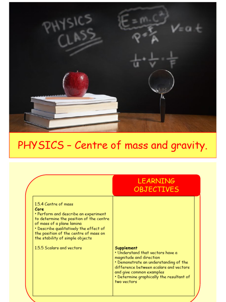 Physics 7 - Forces (Center of Mass and Gravity) | PDF | Center Of Mass ...