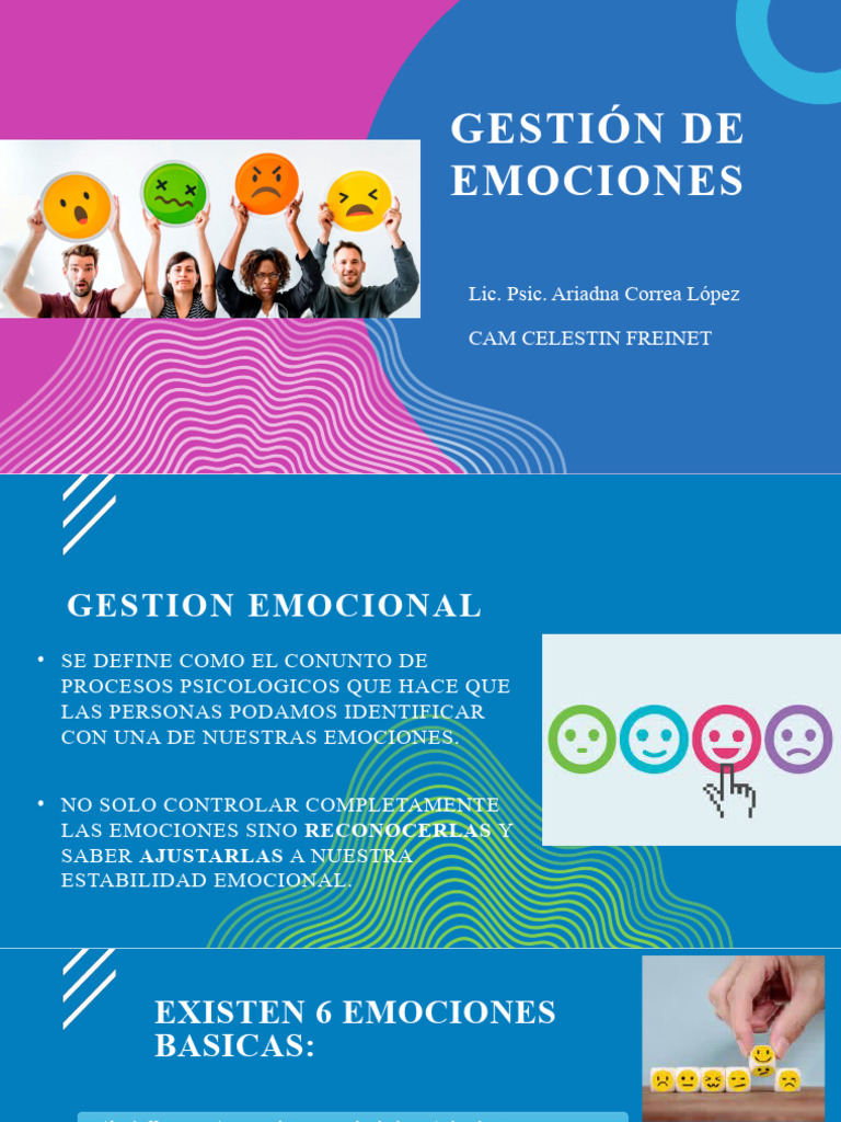 Gestión De Emociones Pdf Las Emociones Inteligencia Emocional