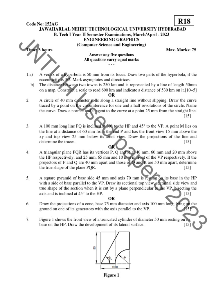 152ag - Engineering Graphics | PDF | Geometric Shapes | Classical Geometry