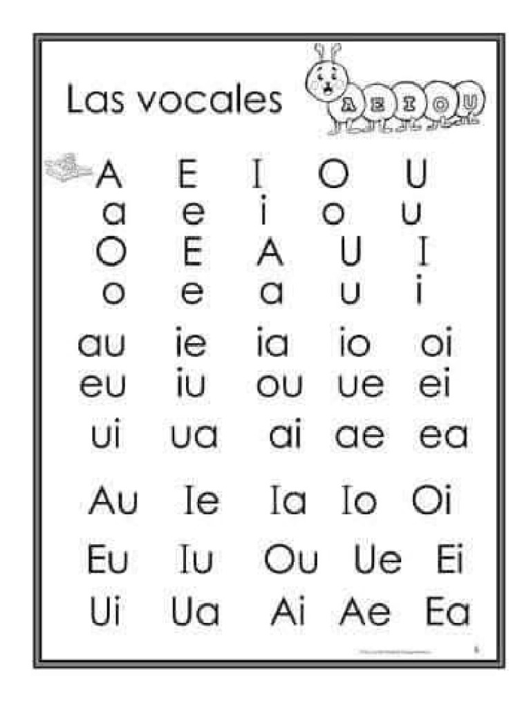 Lectura de Vocales | PDF