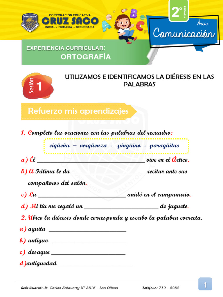 Ortografía para 2° Primaria | PDF
