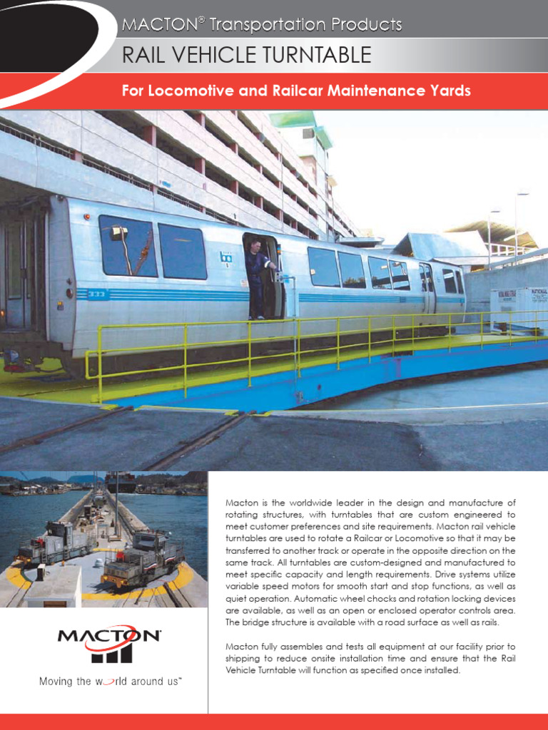 Rail Vehicle Turntable | PDF | Rail Transport | Locomotives