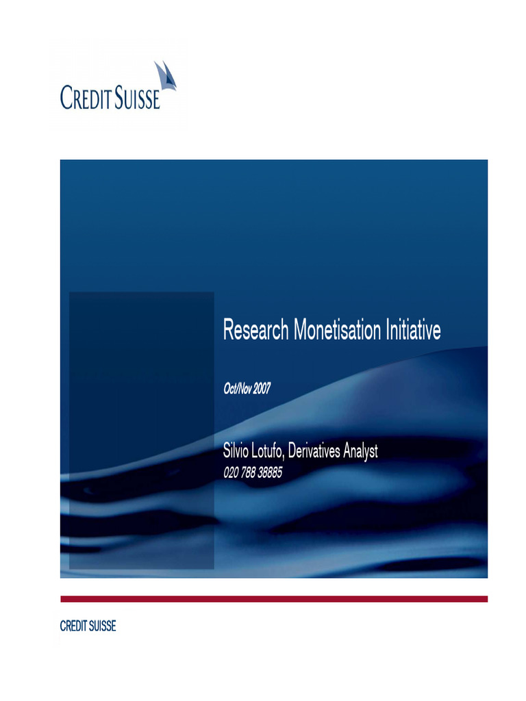 Slides Aymeric KALIFE - Derivatives As Investments | PDF | Moneyness ...