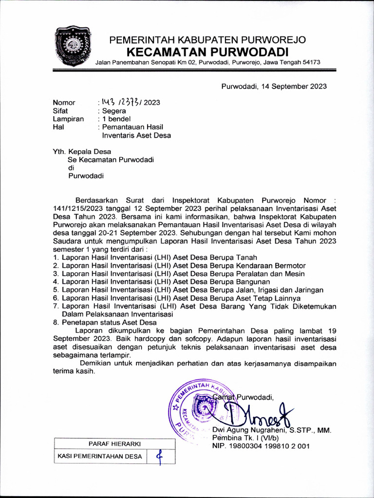 Inventaris Aset Desa | PDF