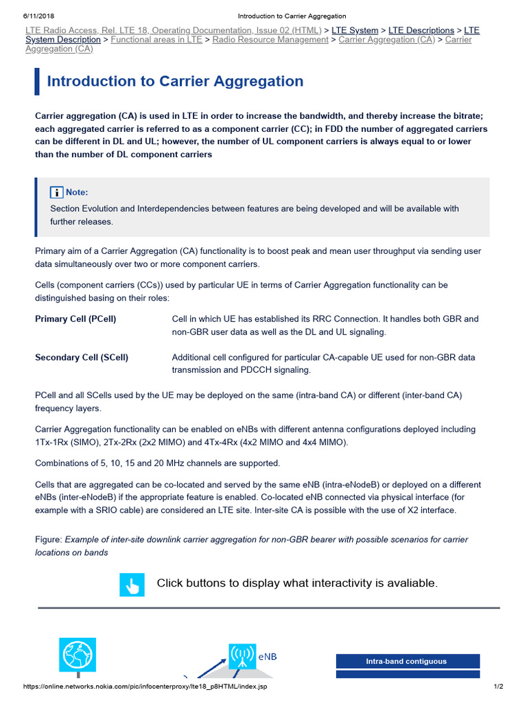 CA-1 Introduction To Carrier Aggregation | PDF | Lte (Telecommunication ...