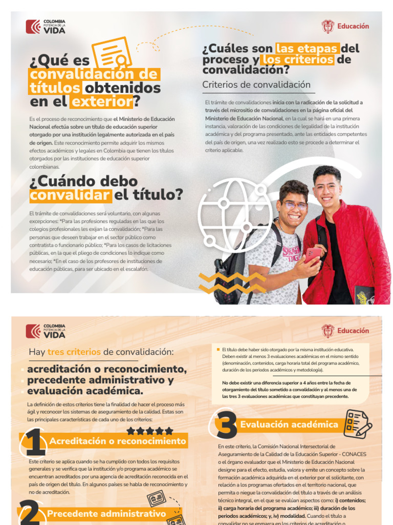 Proceso de Convalidación | PDF | Educación más alta | Evaluación