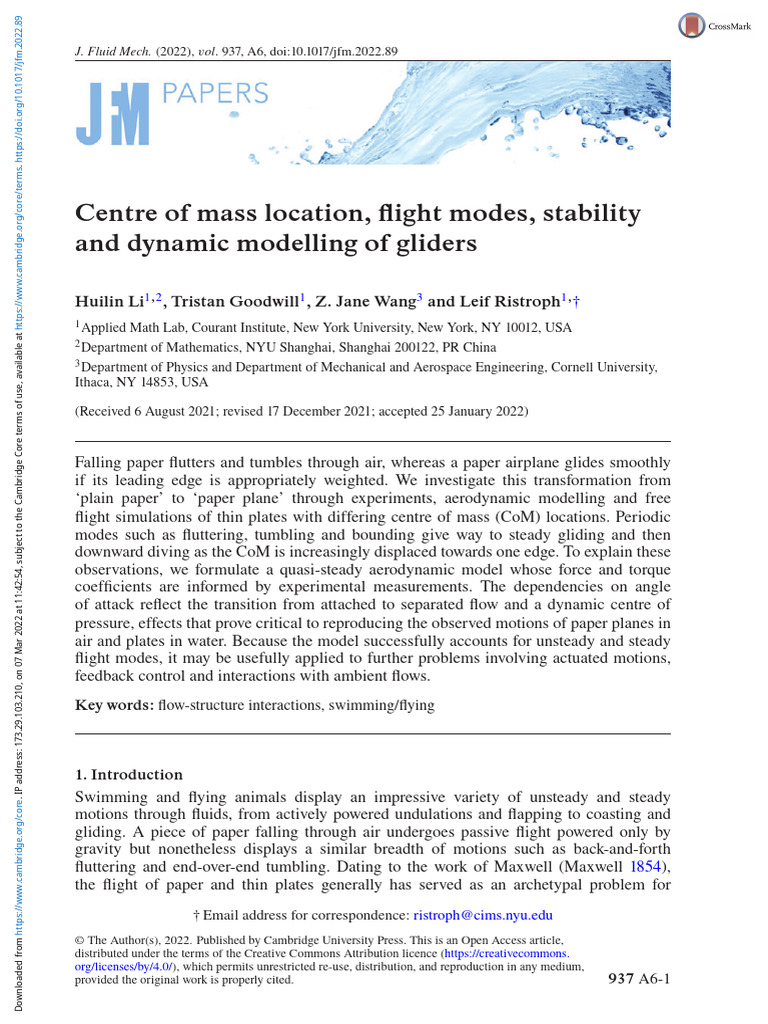 Centre of Mass Location Flight Modes Stability and Dynamic Modelling of ...