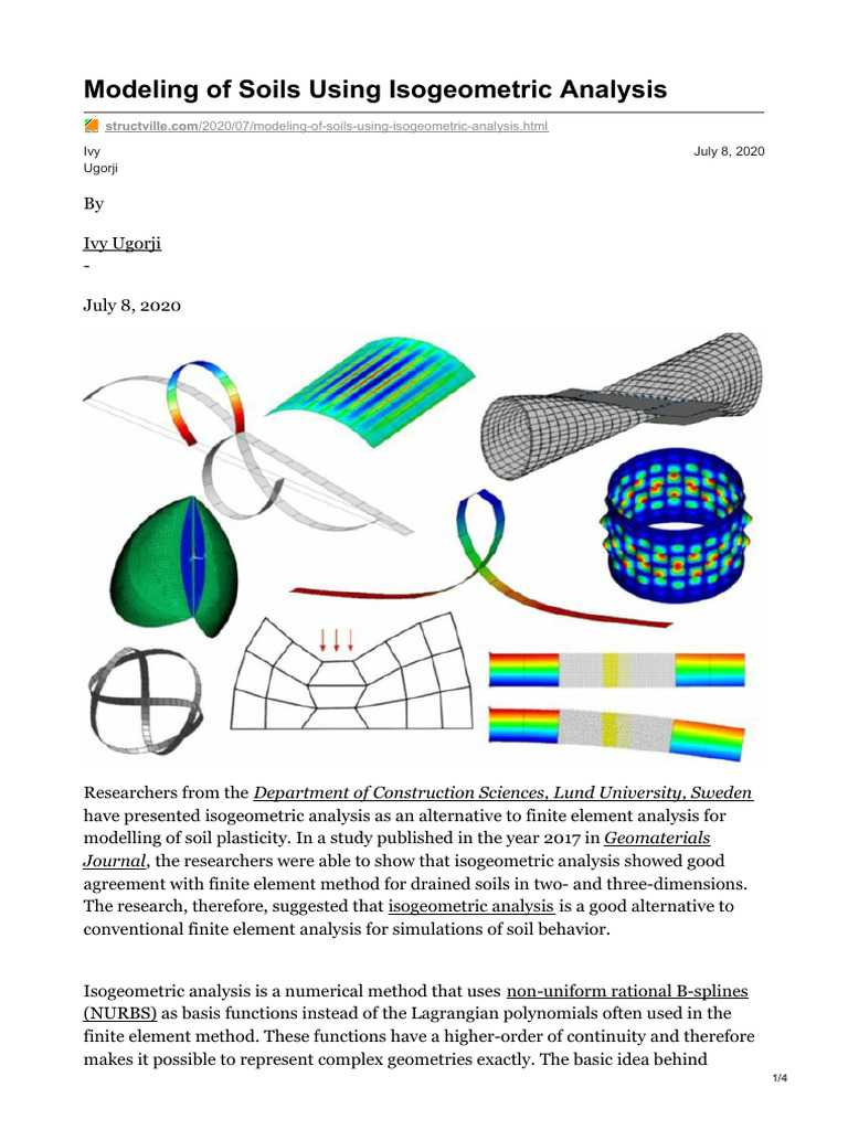 structville.com-Modeling of Soils Using Isogeometric Analysis | PDF | Finite Element Method ...