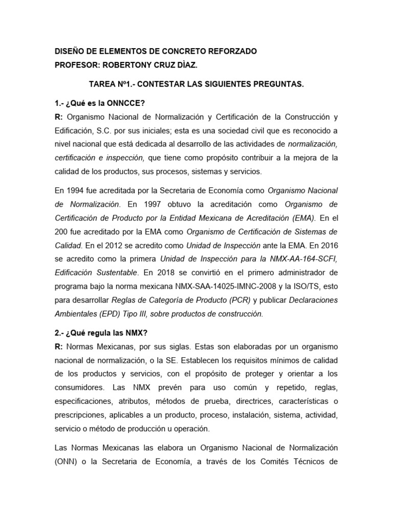 tarea n°1 cuestionario | PDF