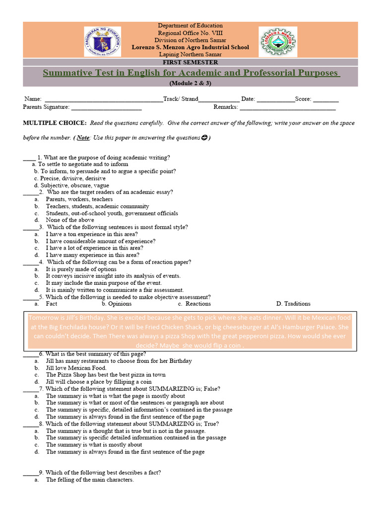 Summ EAPP (Module 2) | PDF | Citizenship | Essays