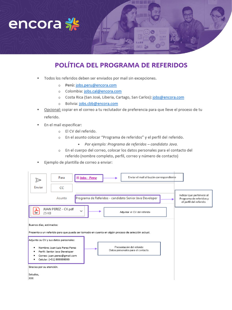 Política Programa de Referidos - PERU 22 | PDF | Reclutamiento