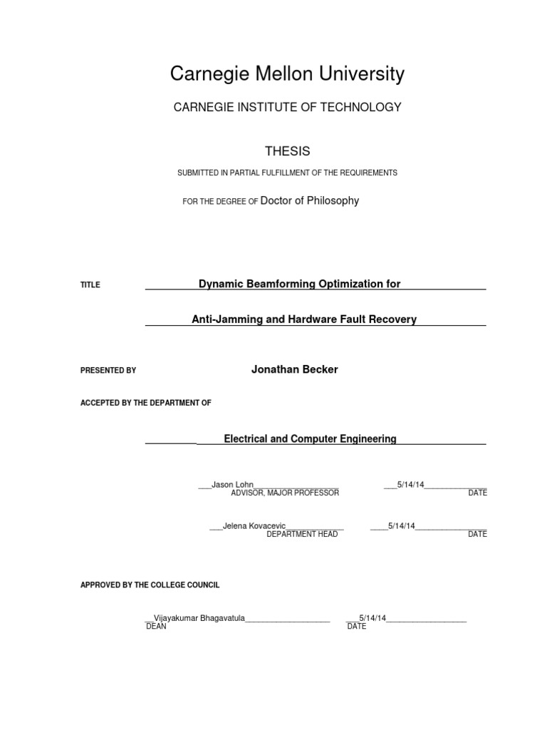 Dynamic Beamforming Optimization For Anti - Jamming and Hardware | PDF ...