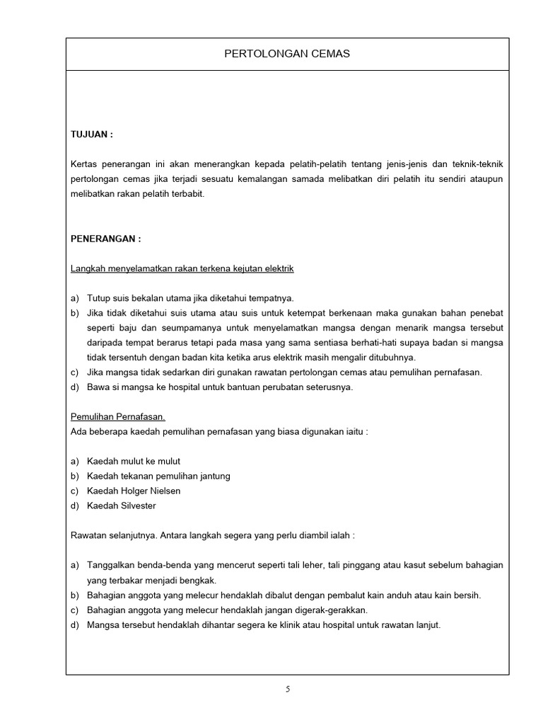 01b Pertolongan Cemas Upload | PDF