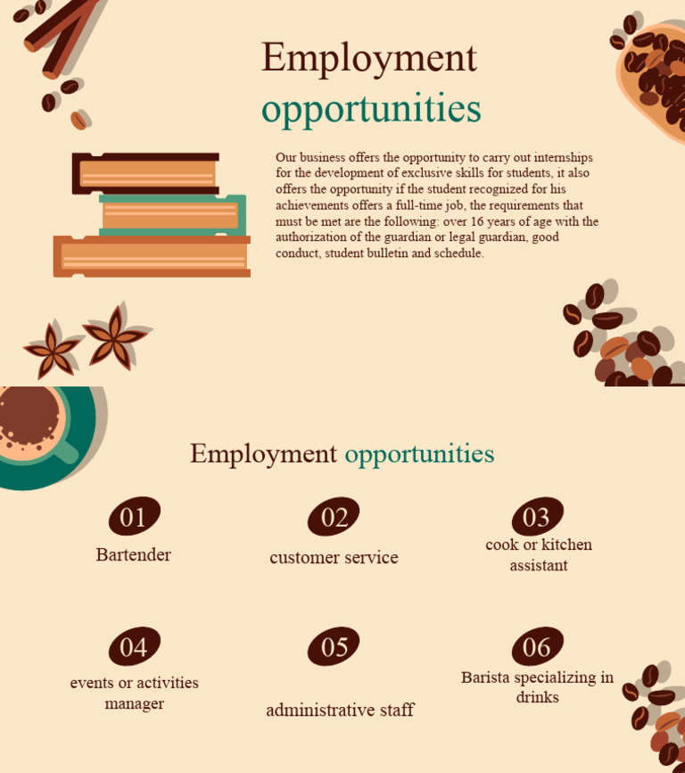 Cafe Bookstore Project Proposal by Slidesgo | PDF