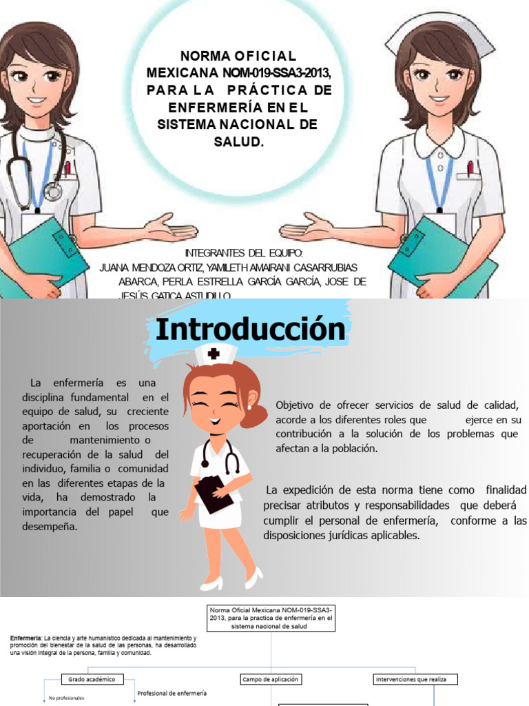 Nom 019 Ssa3 2013 | PDF | Enfermería | Cuidado de la salud