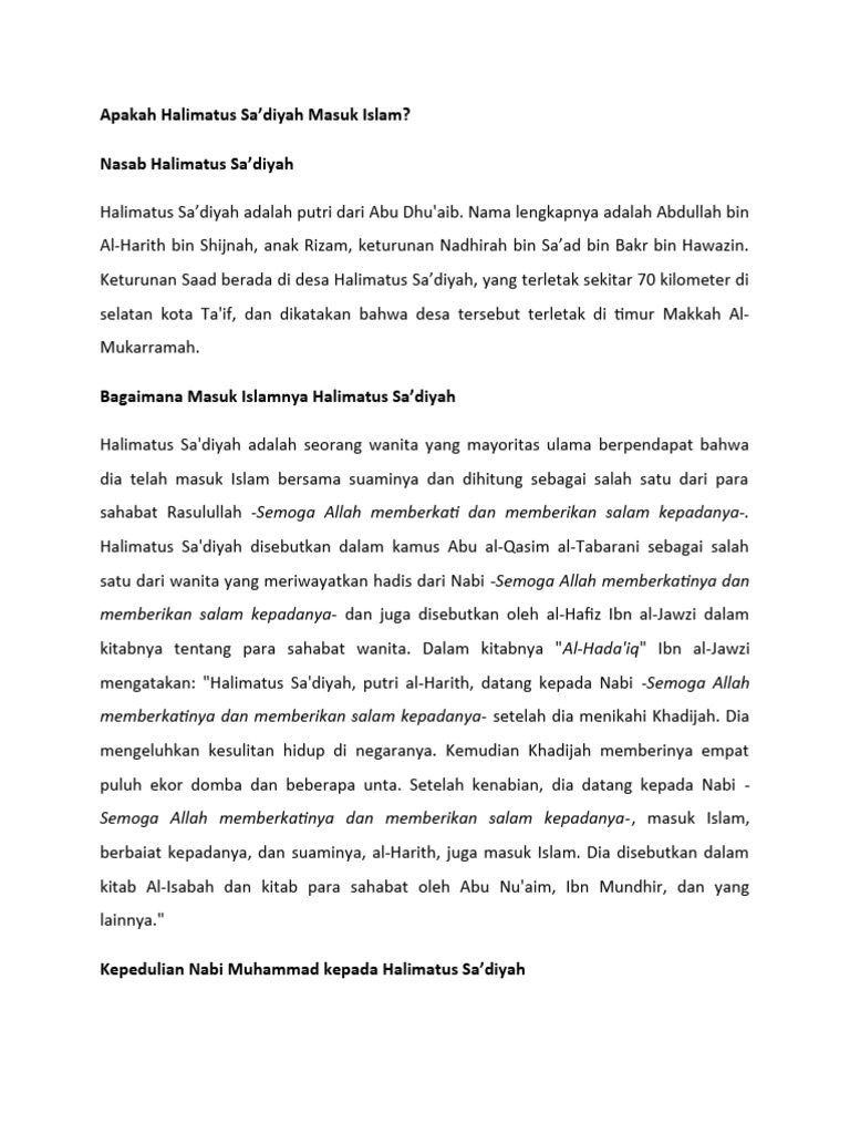 Apakah Halimatus Sadiyah | PDF