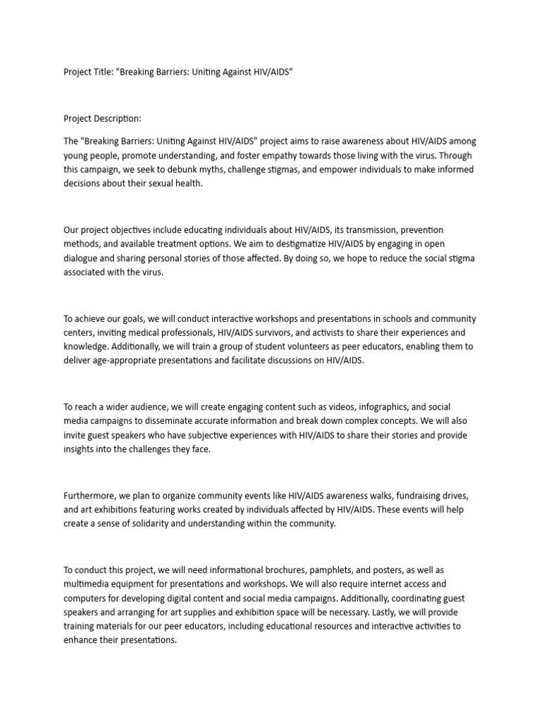 NSTP Project Proposal | PDF | Hiv/Aids | Social Media