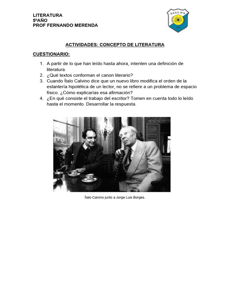 Concepto de Literatura. | PDF