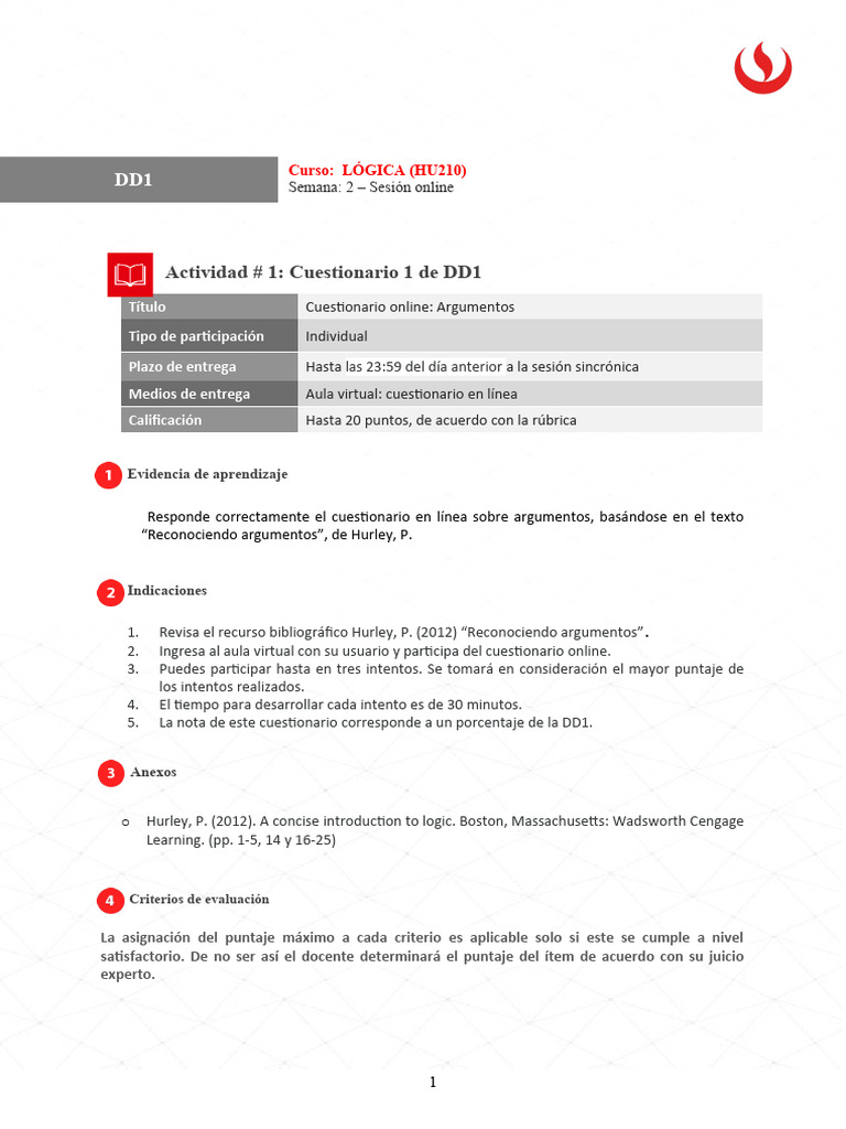 Ficha Actividad 1 Cuestionario 1 de DD1 | PDF