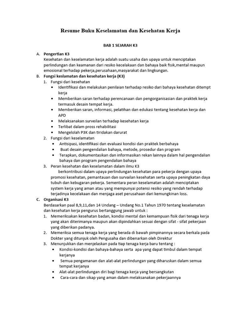 Resume Buku K3L | PDF | Bisnis | Teknologi & Rekayasa