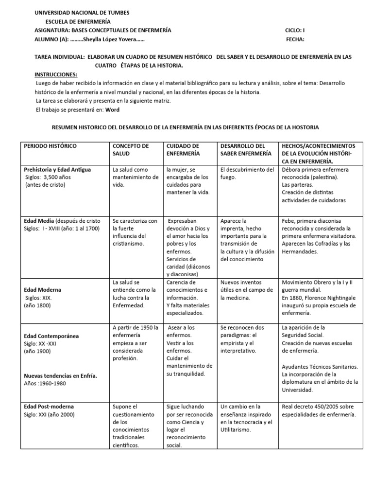 Cuadro de Resumen | PDF | Enfermería