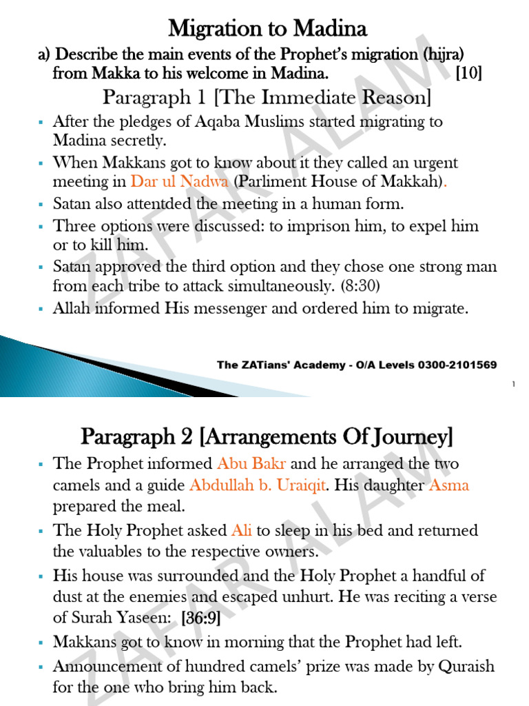 Migration To Madina | PDF | Muhammad | Medina
