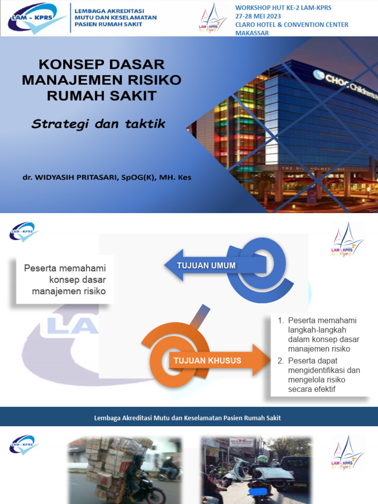 KONSEP DASAR MANAJEMEN RISIKO - Dr. Prita | PDF