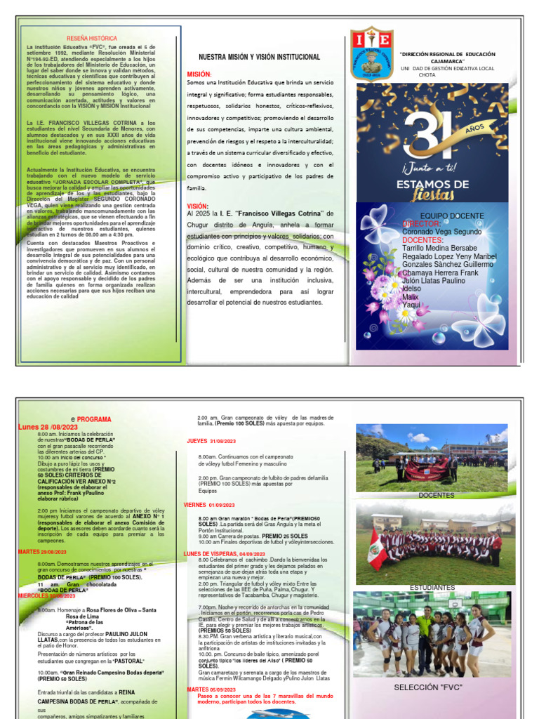 Programa Aniversario | PDF