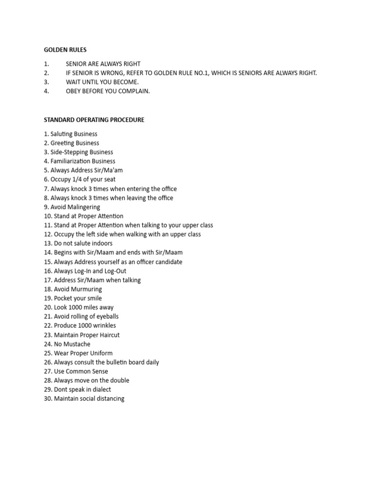 Basic To Learn As An Officer | PDF