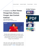 20 Soal Present Perfect Tense Beserta Pembahasan, Siap Tingkatkan Skill ...