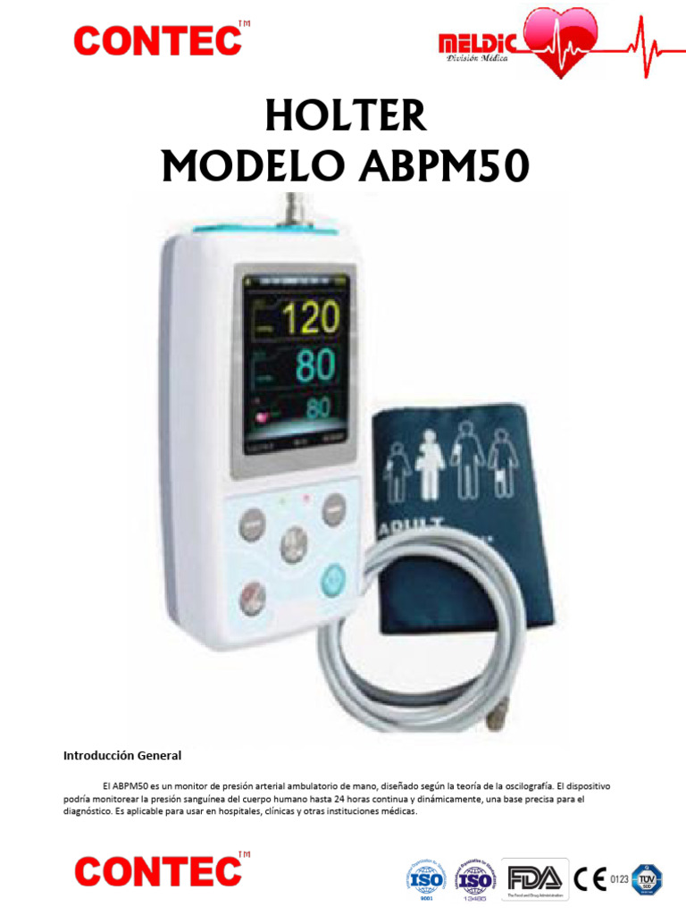 CONTEC ABPM50mjhd | PDF | Presión sanguínea | Hardware de la computadora