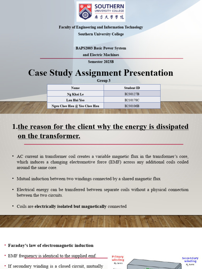 BPS Assignment Presentation V2 | PDF | Transformer | Electromagnetic Induction