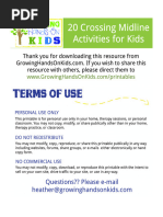 40 Fun Crossing Midline Activities | PDF