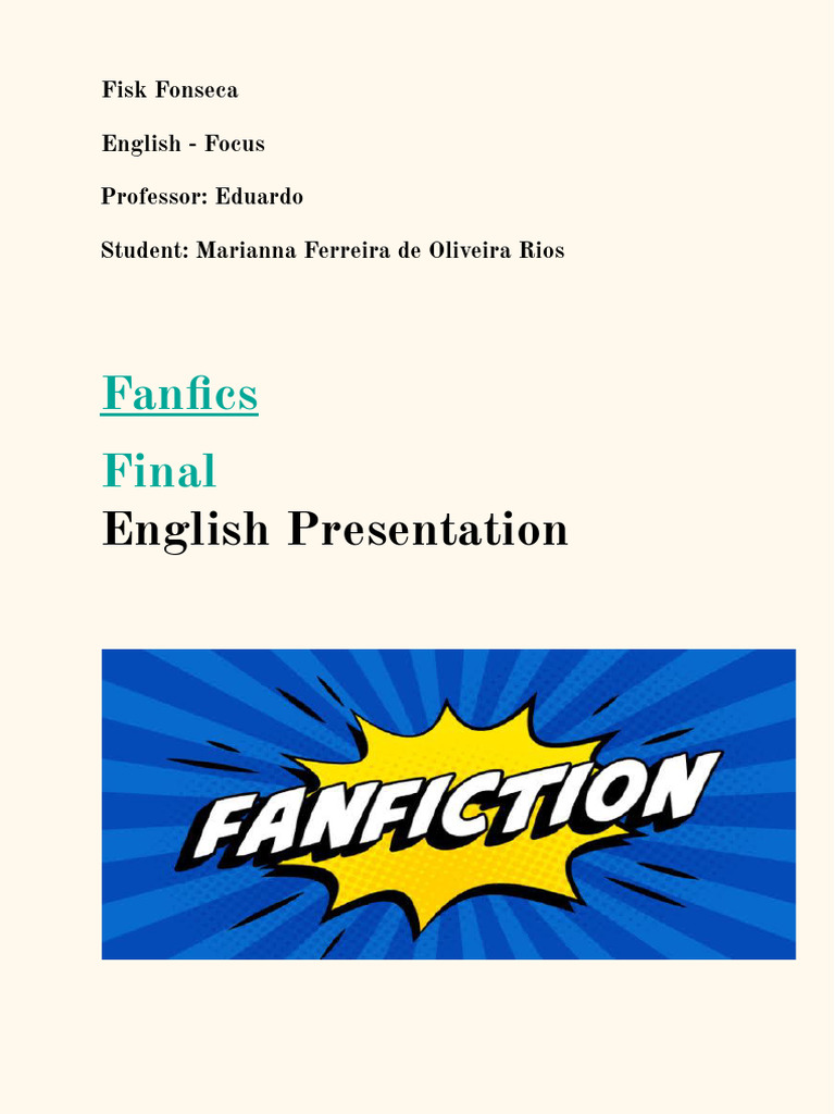 Final English Presentation - Fisk | PDF