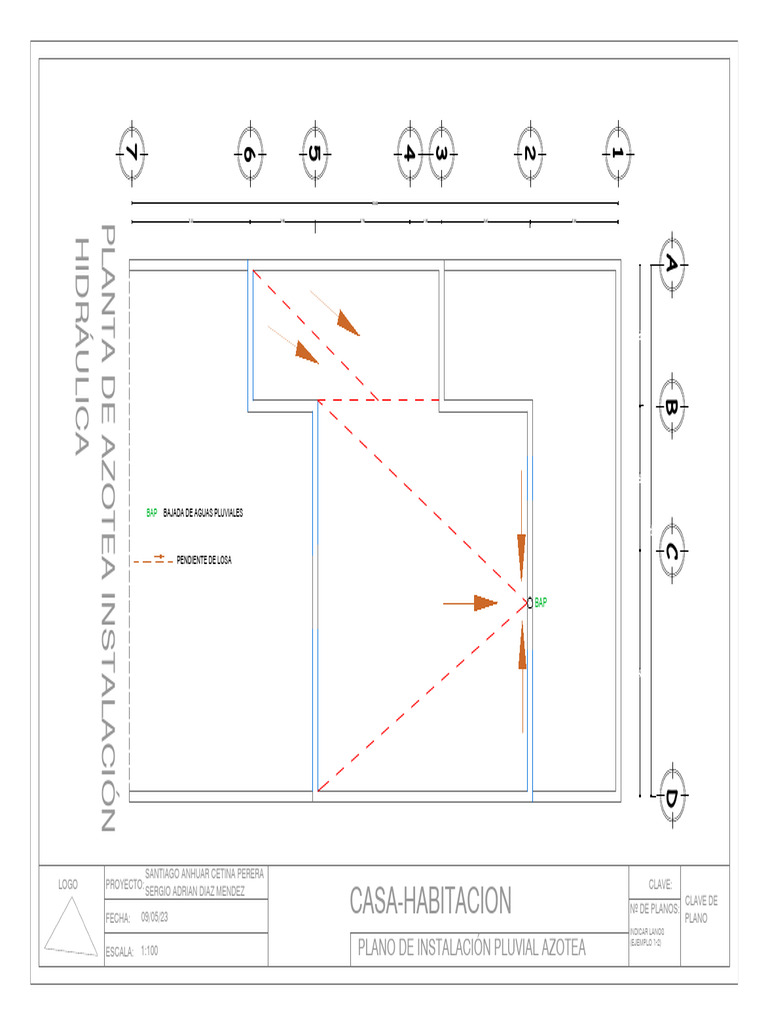 Plano de Instalación Pluvial Azotea | PDF