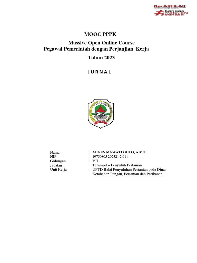 Jurnal Augus Mawati Gulo, A.Md | PDF | Politik | Ilmu Sosial